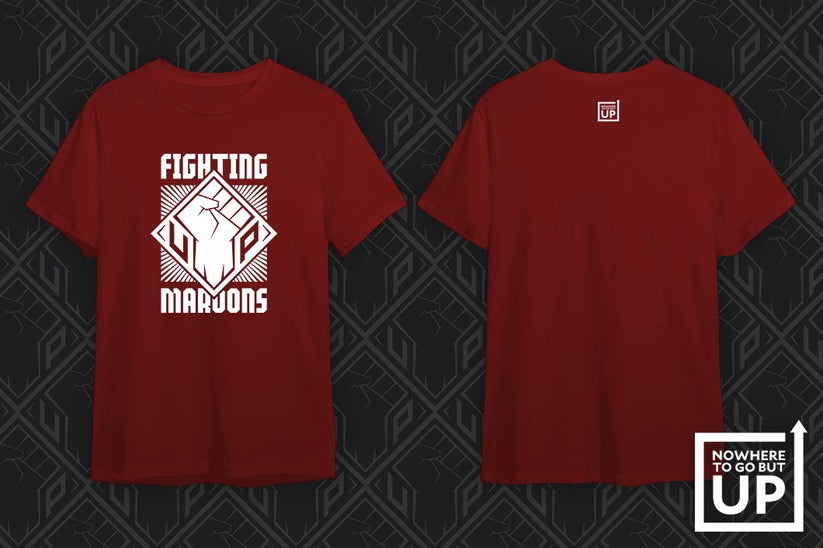 Fighting Maroons Logo – nowheretogobutUP